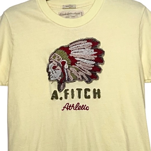 Abercrombie & Fitch | Shirts | Vintage A F Embroidered Indian Tshirt ...